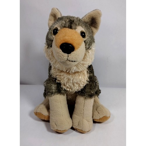 Wild Republic WOLF Sitting Plush Cuddlekins Stuffed Animal Toy ...