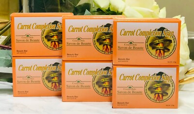 6-Pack CARROT COMPLEXION SOAP BEAUTY BAR WITH CARROT OIL 125g (each) | eBay