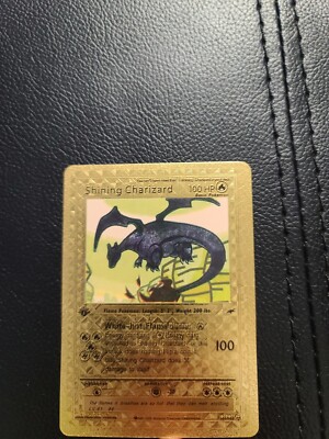 Ultra Rare 1st Edition Gold Shining Charizard Pokémon Card | eBay
