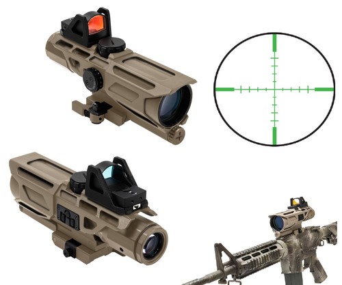 NcSTAR Gen3 USS 3-9X40 Scope w/Red Dot/P4 Sniper - Tan | eBay