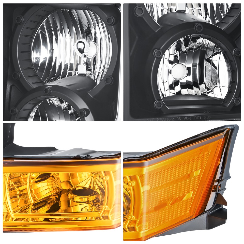 For 2006-2010 Jeep Commander Headlight Assembly Set Left + Right ...