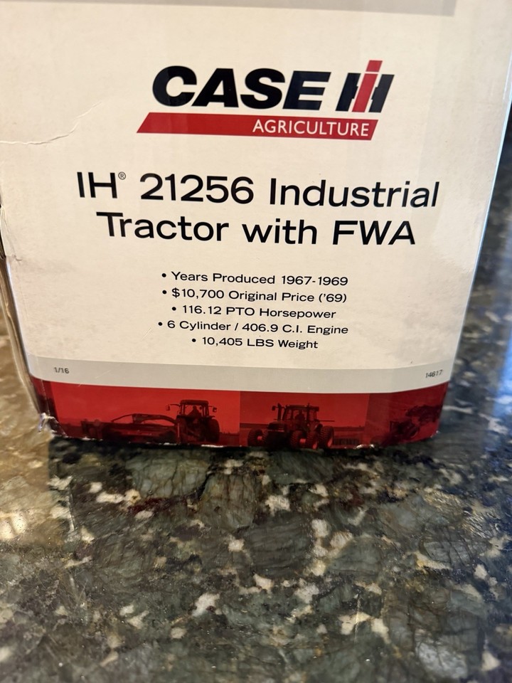 Ertl Case Ih 21256 Industrial Tractor with FWA 1/16 | eBay