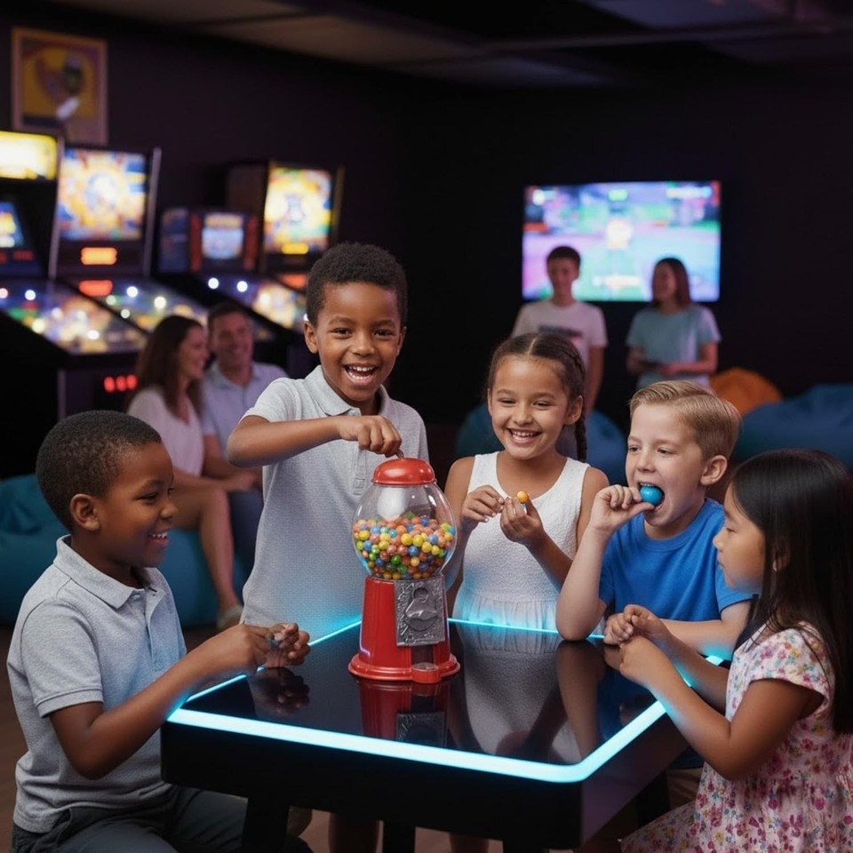 Vintage Gumball Machine 11-Inch Cast Metal Candy Dispenser with Glass ...