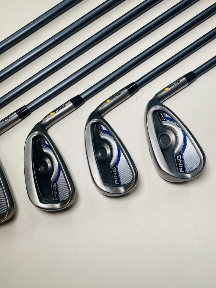 PING GMAX YELLOW DOT 4-W IRON SET GRAPHITE PING CFS 70 SHAFTS RIGHT ...