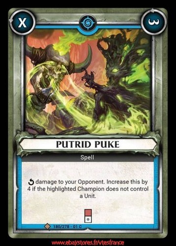 Putrid Puke (foil) #180 [Base Set] ENG Warhammer Age of Sigmar TCG | eBay