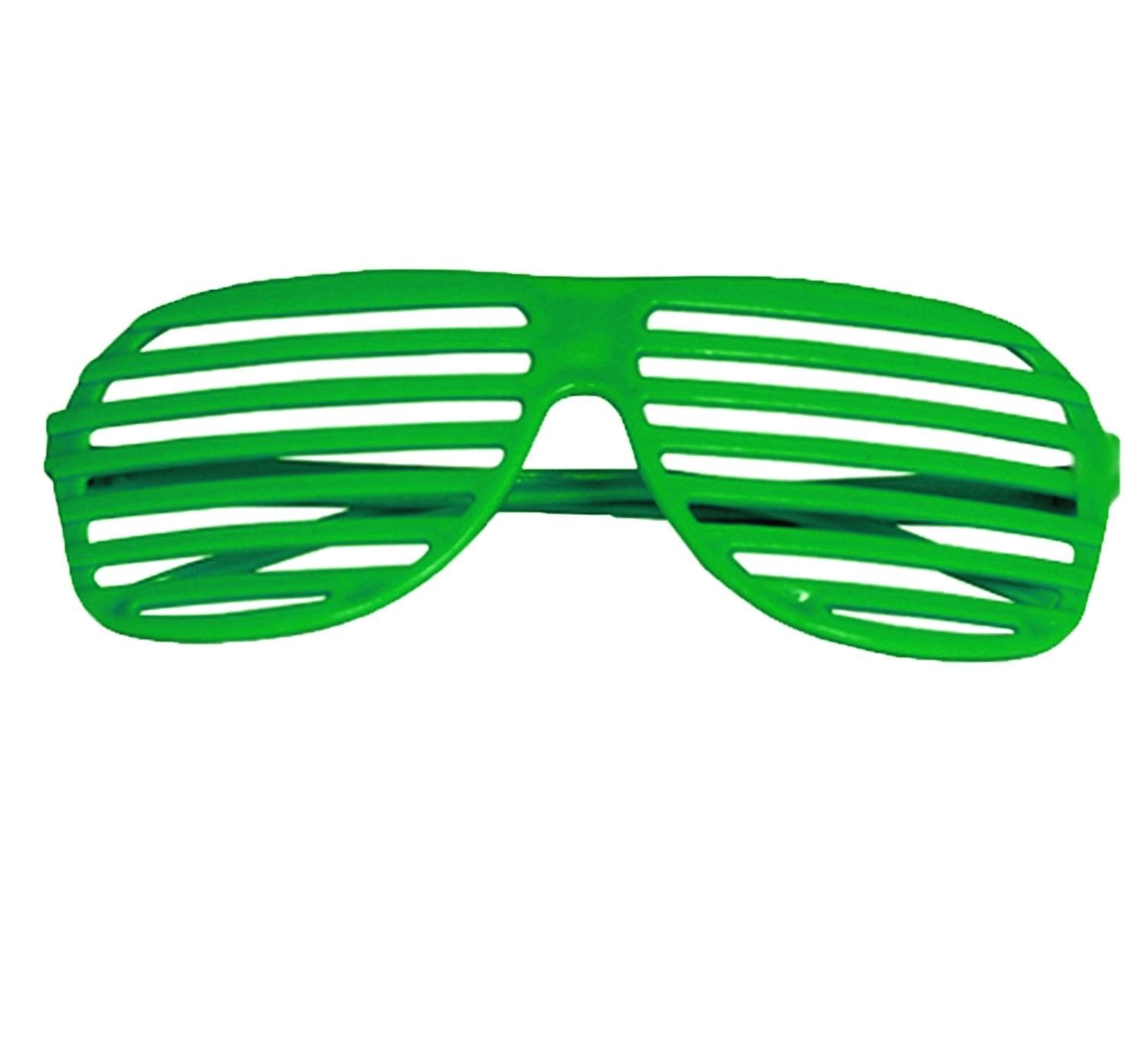 80S NEON SHUTTER SHADES GLASSES RETRO SUNGLASSES CLUBBING NIGHT OUT ...