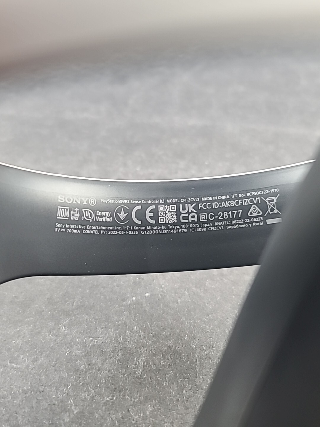 Sony Playstation VR 2 PS VR2 LEFT Sense Controller Only - Black (CFI ...