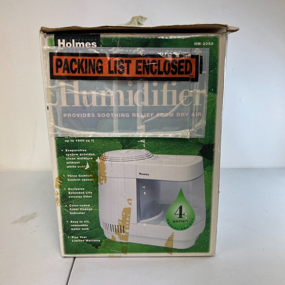 Vintage Holmes HM-2059W Cool Mist Elite Humidifier Rare | eBay