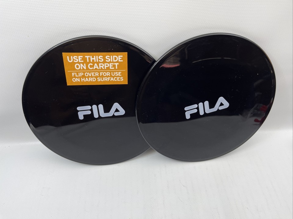 FILA Accessories Gliding Core Disc Sliders Dual Sided for Hard Flooring ...
