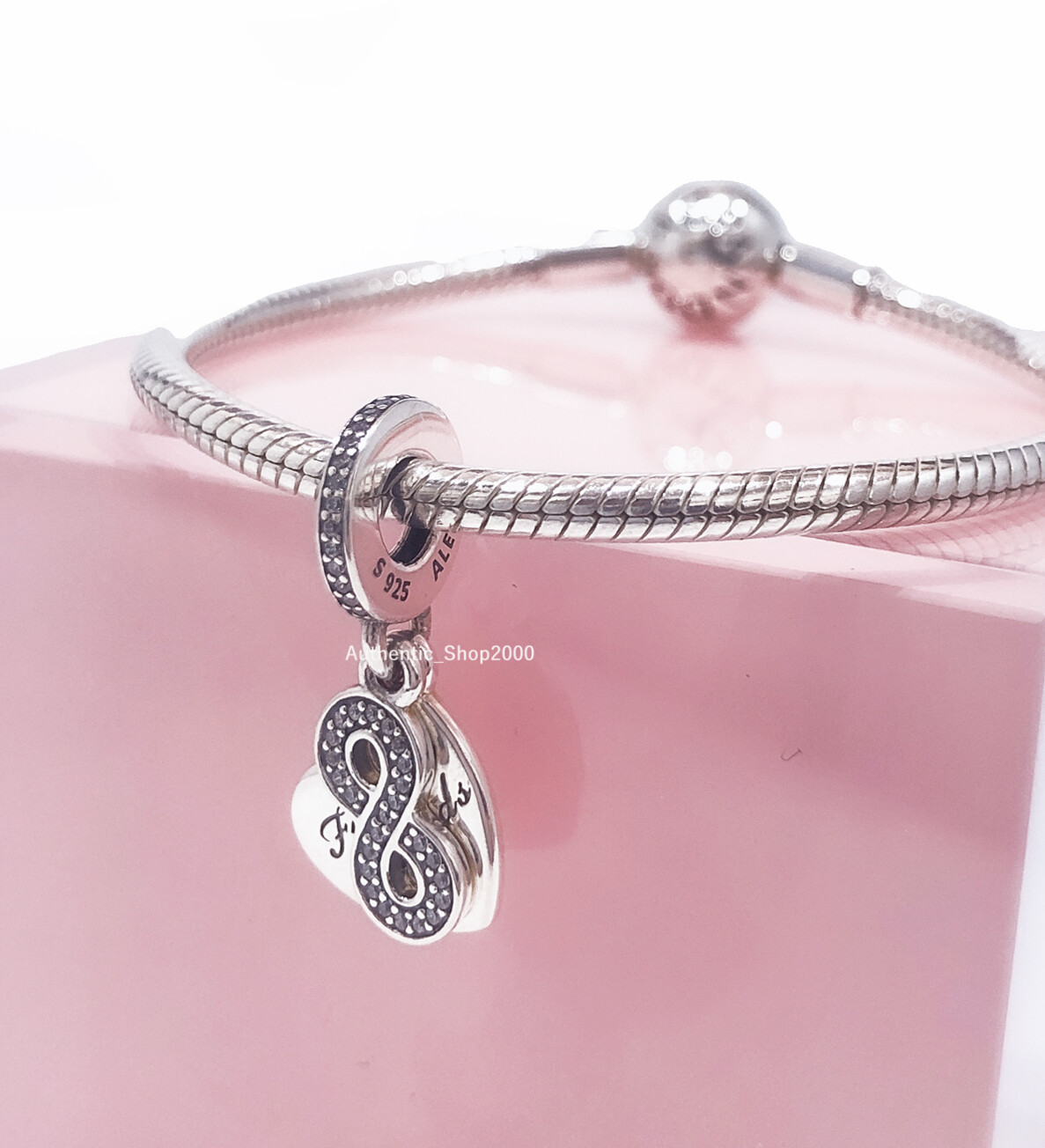 NEW Authentic PANDORA 925 Silver Forever Friends Dangle Charm Pendant ...