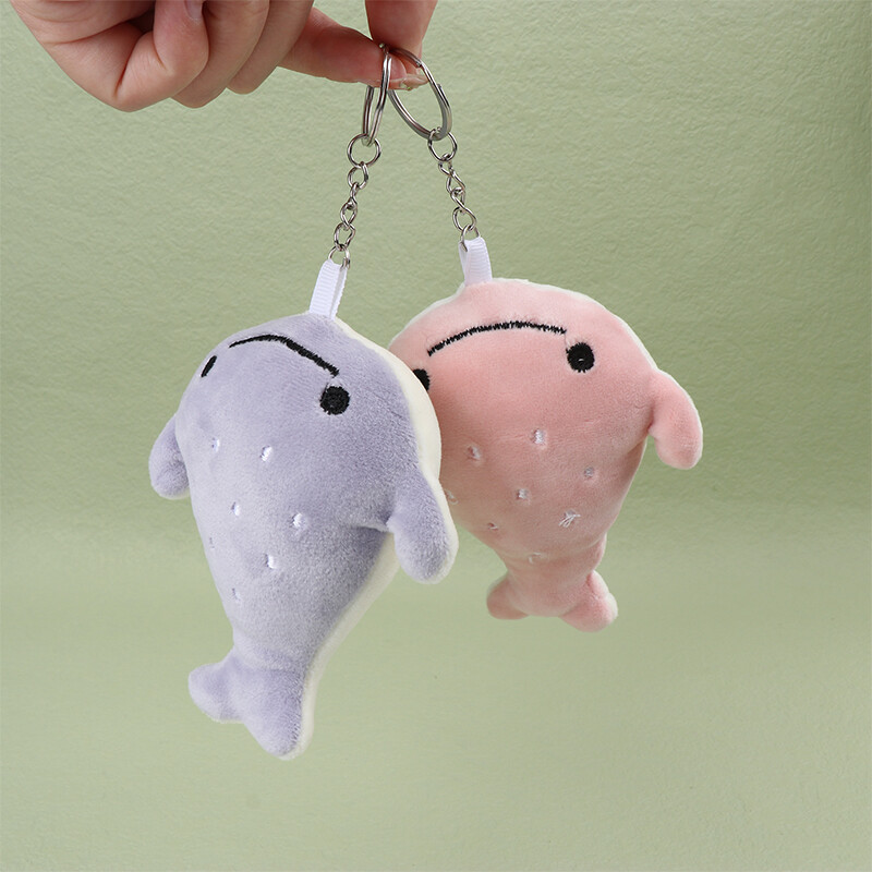 Dolphin Plush Keychain For Women Bag Whale Key Ring Holder Party ...