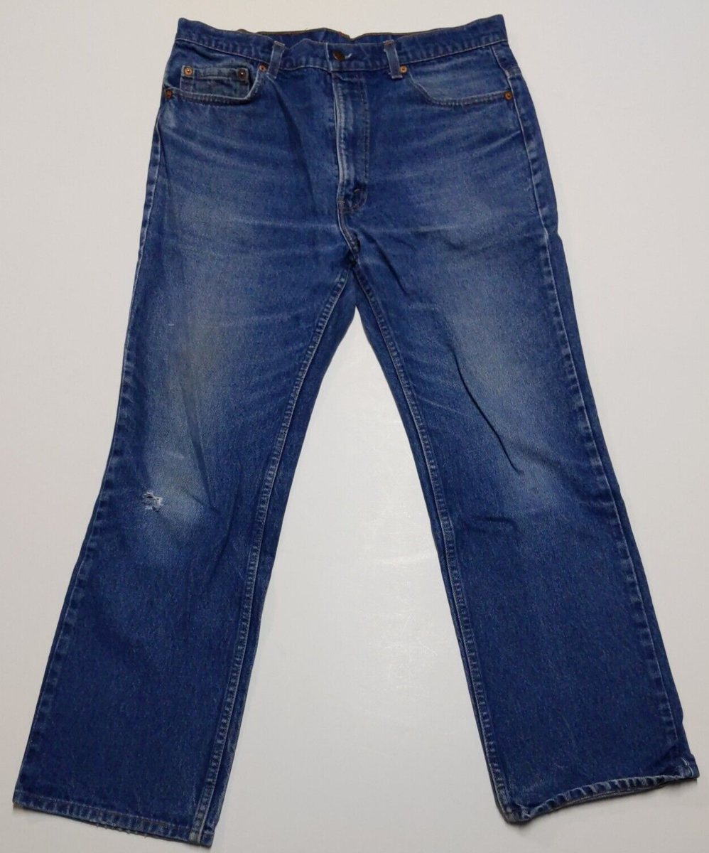 Levi's 517 Bootcut Men's Denim Blue Jeans Vintage Made in Levi's 517 Bootcut Men's Denim Blue Jeans Vintage Made in