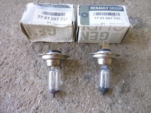 DEUX AMPOULES DE PHARE type H7 12V 55 WATTS RENAULT 7701057737 | eBay