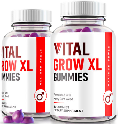 (2 Pack) Vital Grow XL Extreme Stamina & Energy Gummies, Vital GrowXL ...