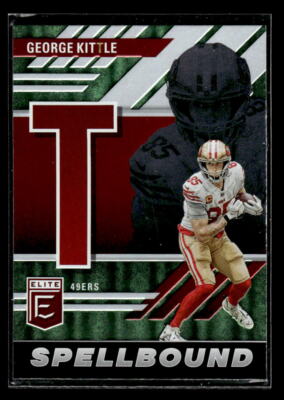 2023 Donruss Elite #SB-GK6 George Kittle Spellbound Green San Francisco ...