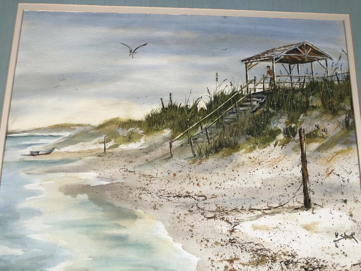 Watercolor Beach Scenes