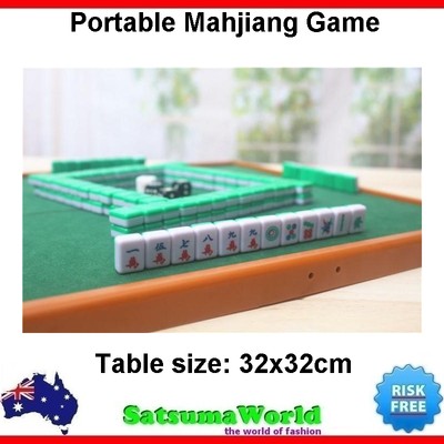 Portable Chinese Mahjiang Game foldable design with 3 dices Mahjang ...