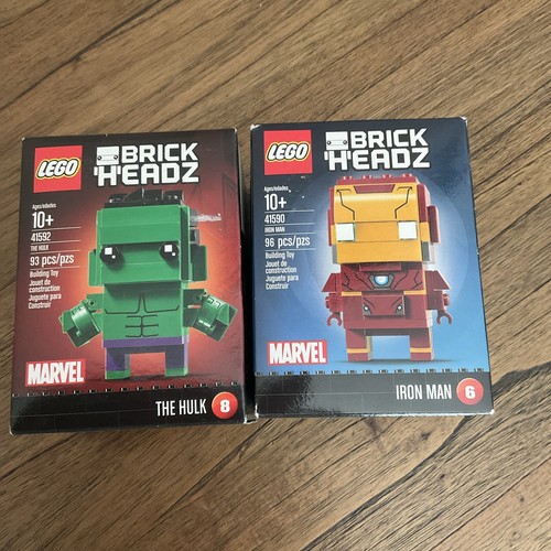 LEGO BrickHeadz 41590 Iron Man 41592 The Hulk New | eBay