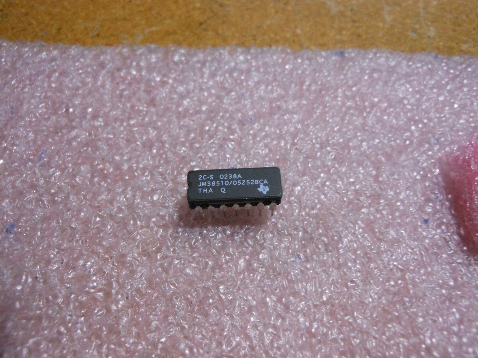 TI MICROCIRCUIT PART # JM38510/05252BCA NSN: 5962-01-160-2383 M38510 ...