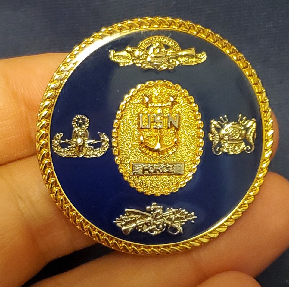 Vintage Expeditionary Combat Command Force MCPO Chief USN Navy ...
