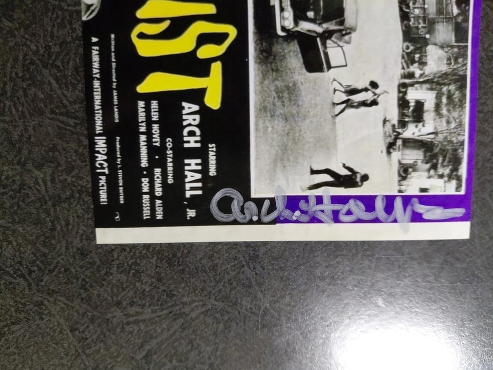 ARCH HALL JR 2 Authentic Hand Signed Autograph 4X6 PHOTO S -ACTOR - THE ...