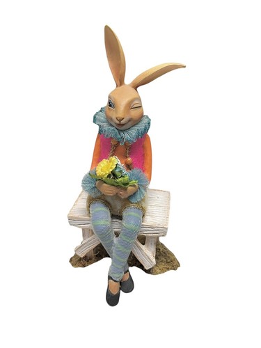 Grandin Road Cottontail Easter Bunny Rabbit Figurine Jane Figure ...
