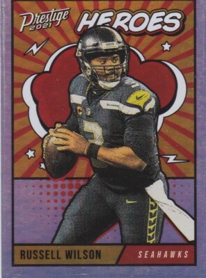 RUSSELL WILSON 2021 Prestige HEROES INSERT Football Card SEAHAWKS ...