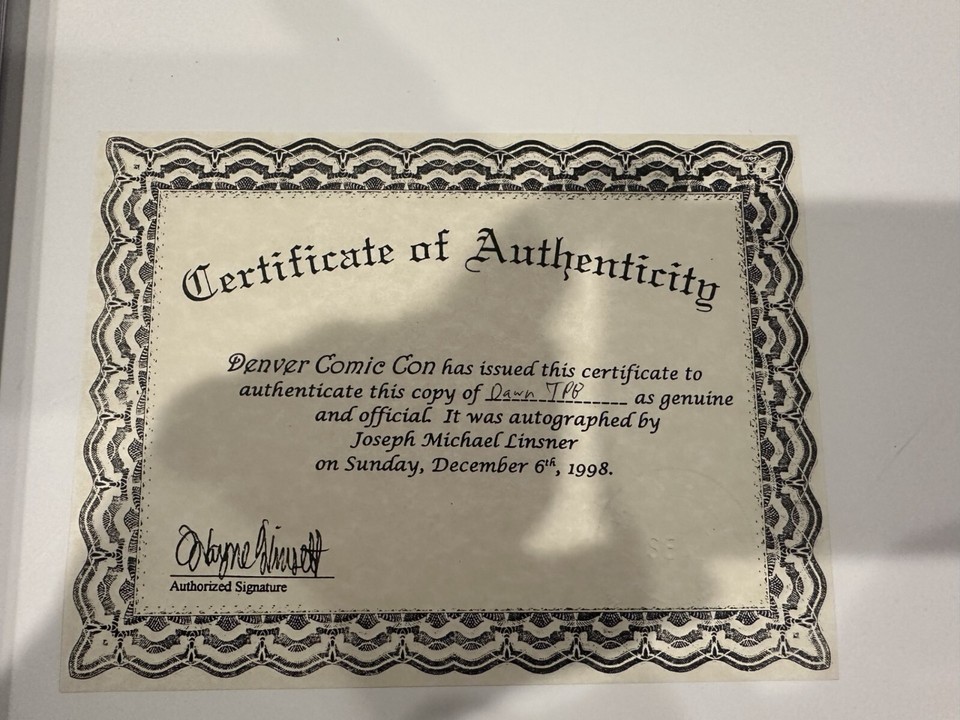 DAWN Lucifer's HALO Joseph Michael LINSNER SIGNED AUTOGRAPH TPB ...