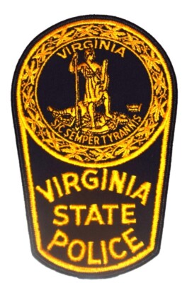 VIRGINIA STATE POLICE VA Sheriff Police Patch STATE SEAL VICTOR CROWN ...