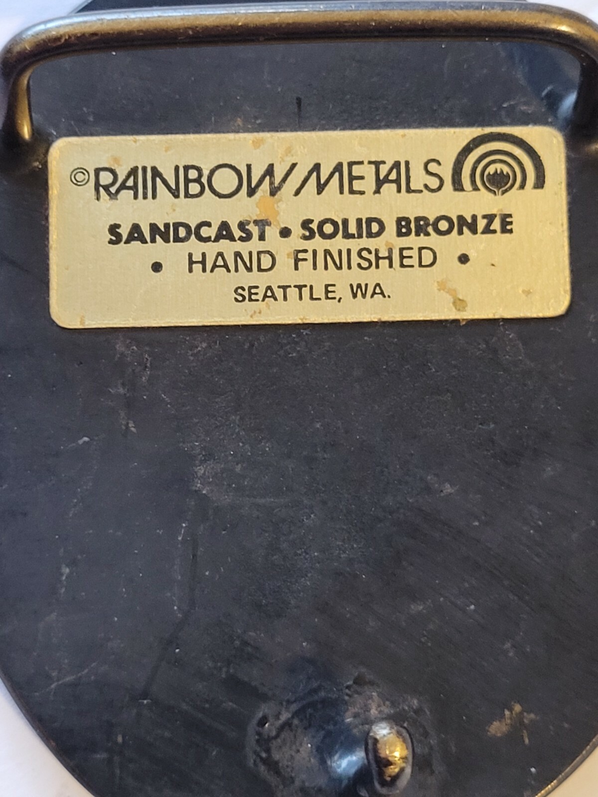 Rainbow Metals Solid Bronze Hand Finished Belt Buckle… - Gem