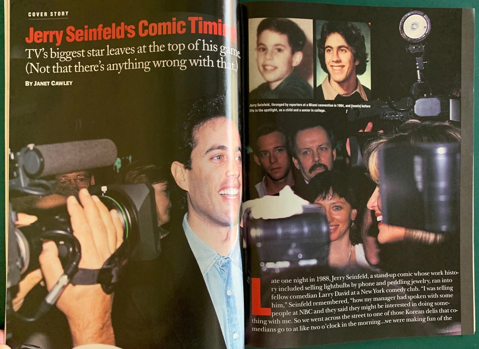 Biography magazine May 1998 - features on Jerry Seinfeld and Arthur ...