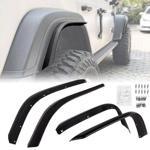 Front Rear Fender Flares Extensions For 2020-24 Jeep Wrangler JT Mojave ...