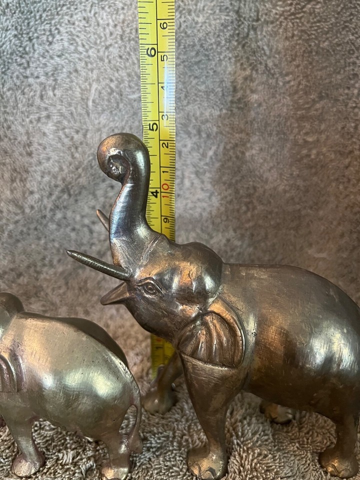 Antique and Vintage Elephant Collectibles in Brass, Glass, Hand carved ...