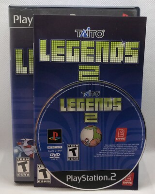 Taito Legends 2 PS2 (Sony PlayStation 2, 2007) Over 35 Games Tested and ...