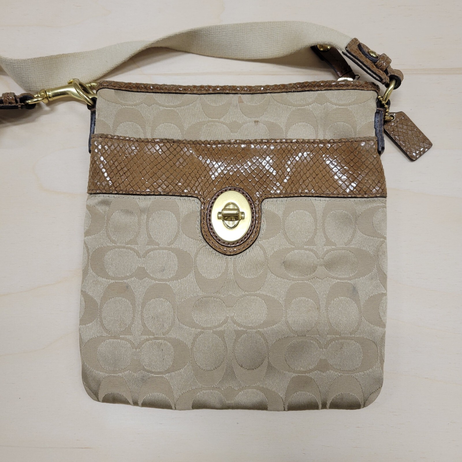 Coach Signature Crossbody Swingpack Messenger Purse B… - Gem