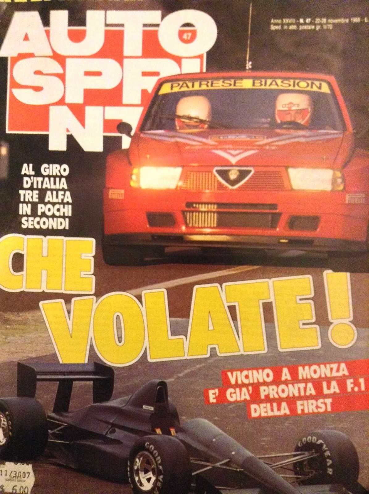 Auto Sport NT German Car Magazine Che Volate Novembre 1988 031318nonrh ...