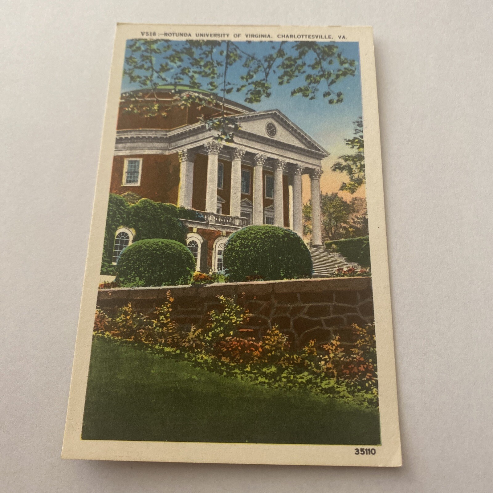 Vintage Postcard Unposted Rotunda University Of Virginia ...