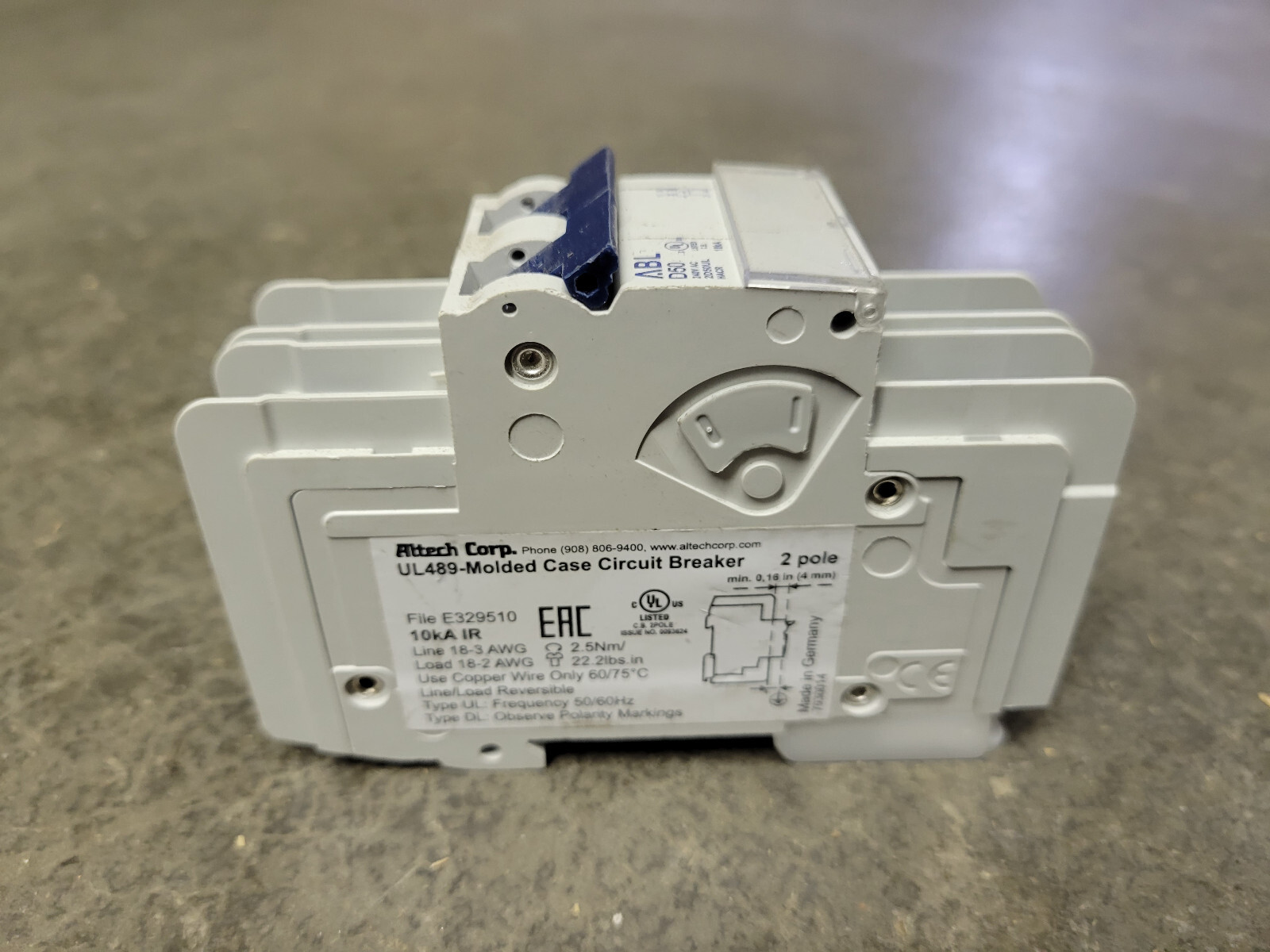 ALTECH Corp. UL489 Molded Case Circuit Breaker 1 Pole for sale online ...