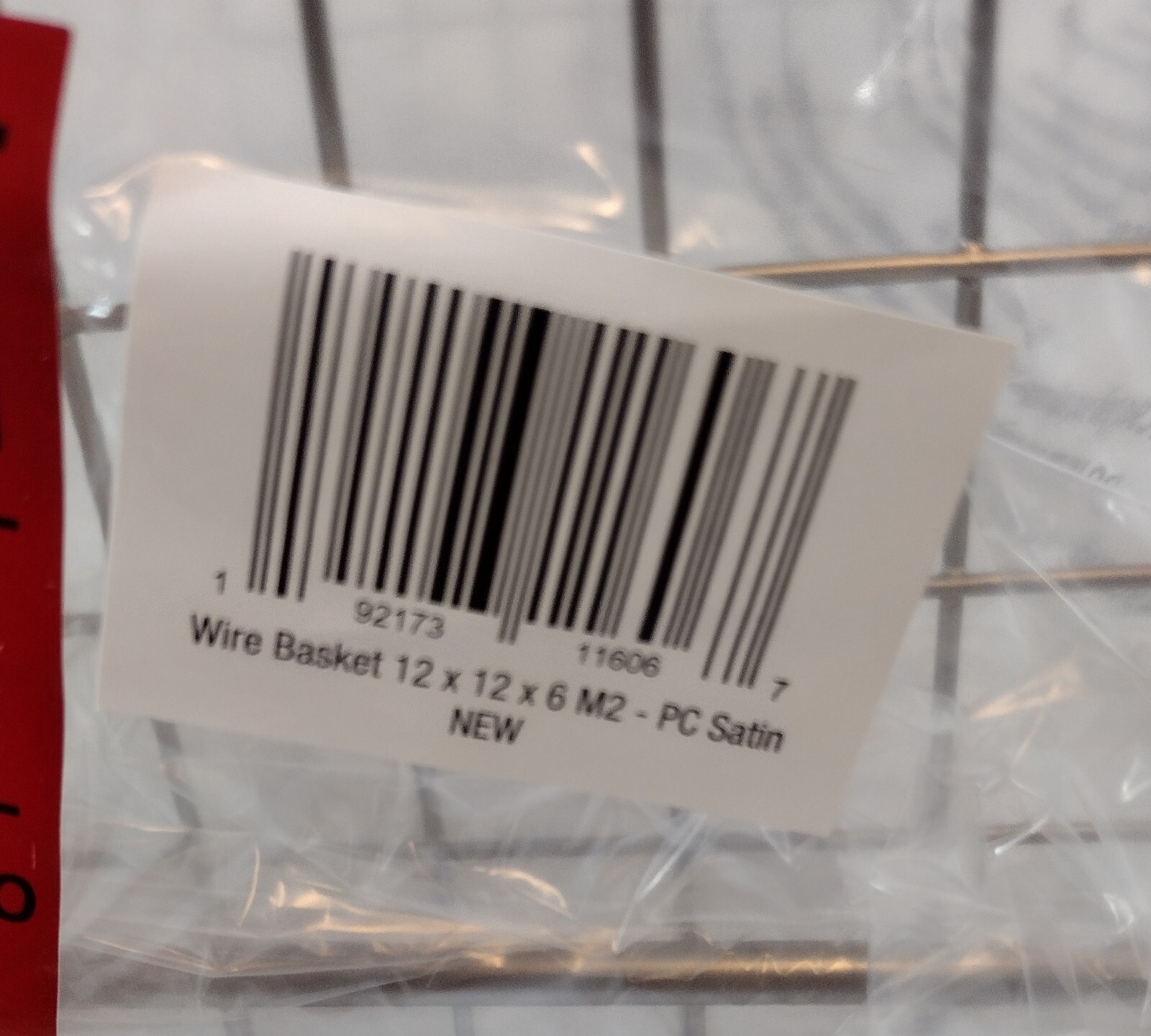 * Lot of 4 *mDesign Large 12x12x6 Satin Wire Storage Bin Basket *w ...