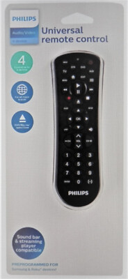 Philips Universal Remote Control SRP1103 Up To 4 Devices DVD/Blu-Ray ...