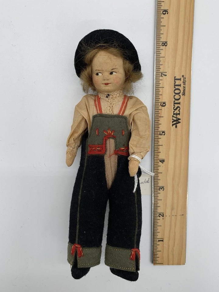 Ronnaug Petterssen Boy Doll Norway Setesdal Bunad 8” Artisian Felt ...