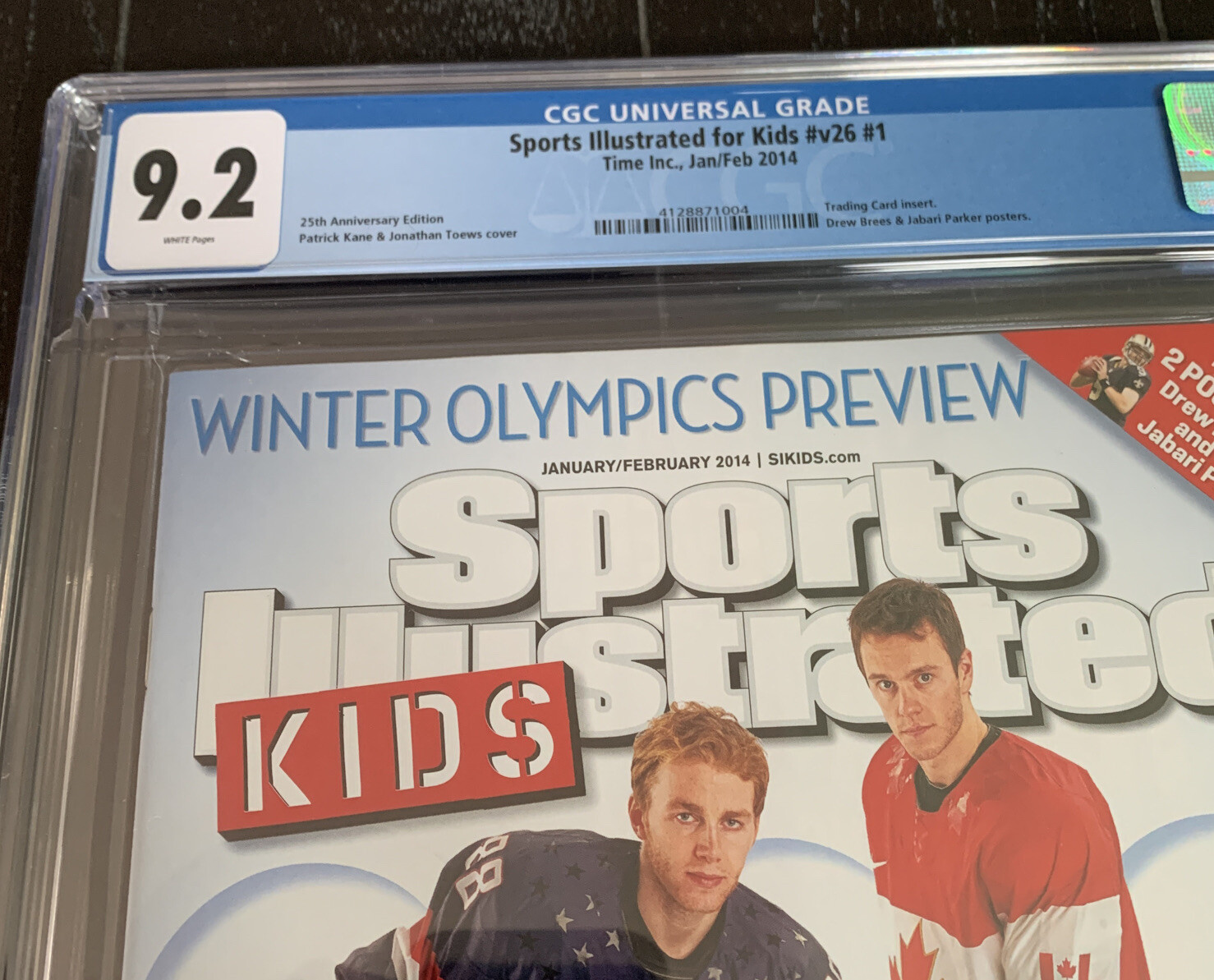 PATRICK KANE RARE SI FOR KIDS USA VS CANADA COVER JONATHAN TOEWS 2014 CGC 9.2 | eBay