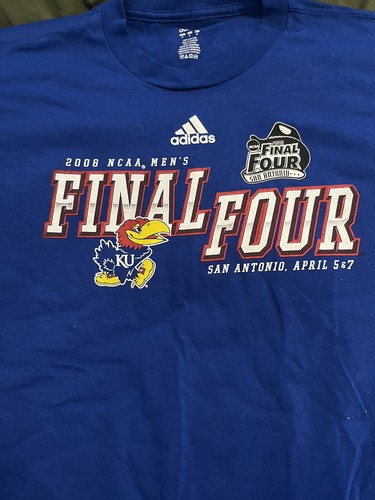 Kansas Jayhawks KU 2008 Final Four Tshirt Adidas Vintage Medium | eBay