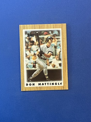 1987 Topps Major League Leaders Mini #65 Don Mattingly Baseball Card ...