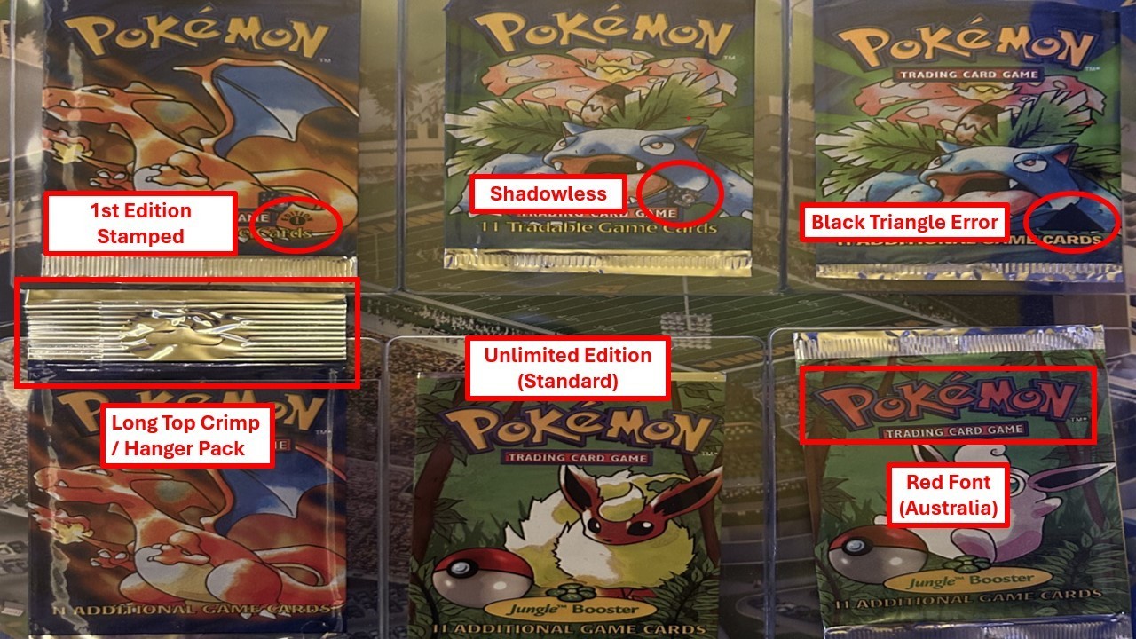 1998 Pokemon Card Game (TCG) - BASE SET 1st Edition Stamped - Empty ...