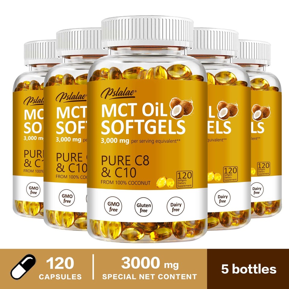 MCT Oil Softgels 3000mg - C8 C10 Weight Loss, Carb Supplement, Anti ...