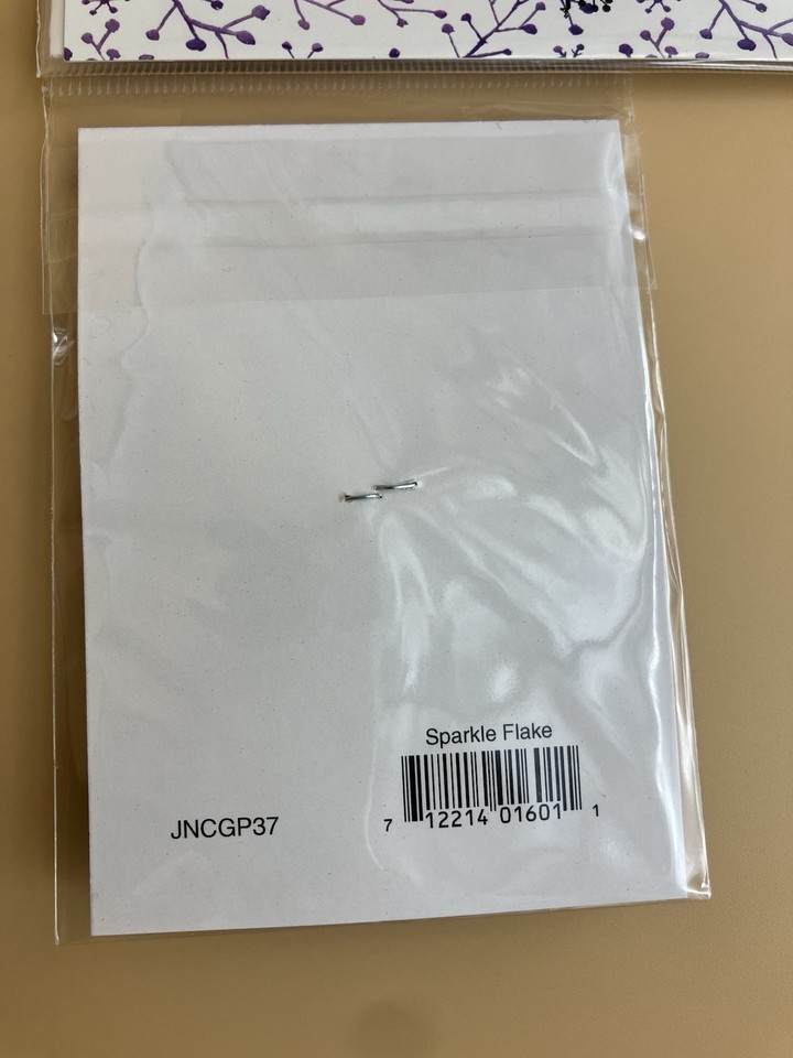 Just Nan •Pansy Ice Cube• Cross Stitch Chart w/embellishment & PIN, New ...