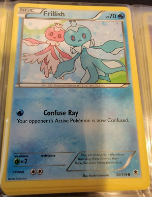 Frillish # 20/119 XY Phantom Forces Set Pokemon Trading TCG Game Cards ...