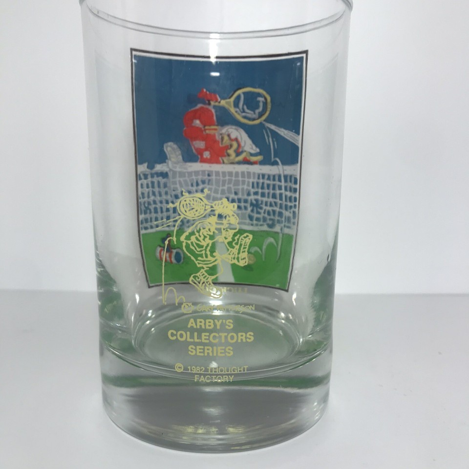 Arby's Collector Glass Gary Patterson 1982 Thought Factory Luck Out ...