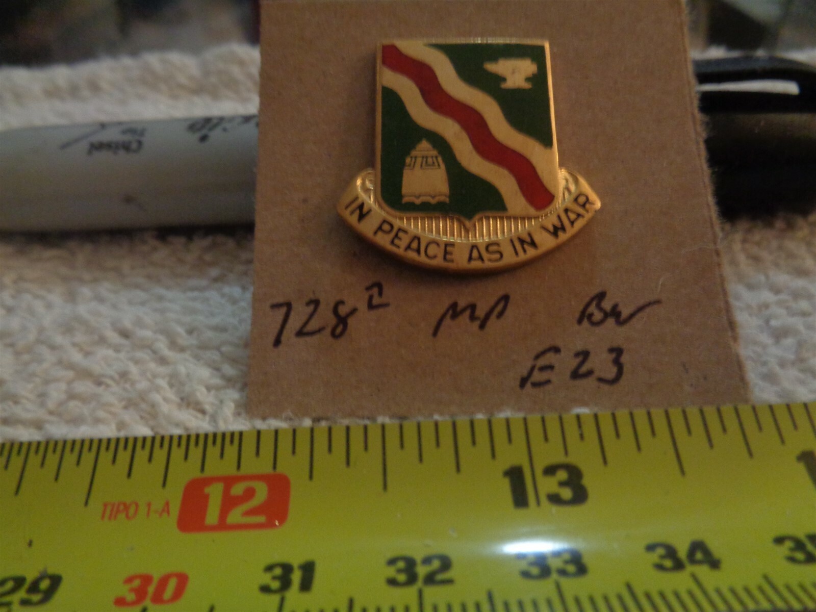 728th Military Police Battalion E23 Unit Crest, DI, DUI (DRAW#C8) | eBay